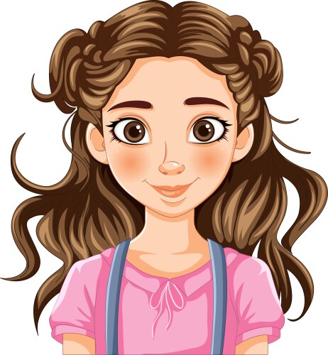 Simple girl Royalty Free Vector Image - VectorStock