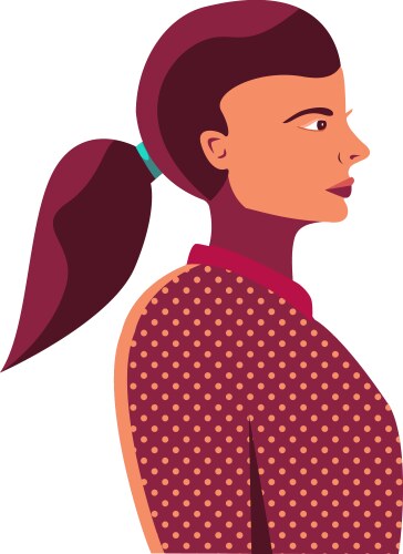 Woman Side Profile Standing Vector Images (over 360)