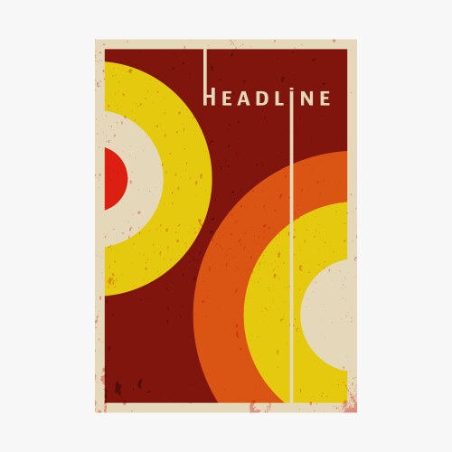 Cover magazine abstract colorful curve design Vector Image