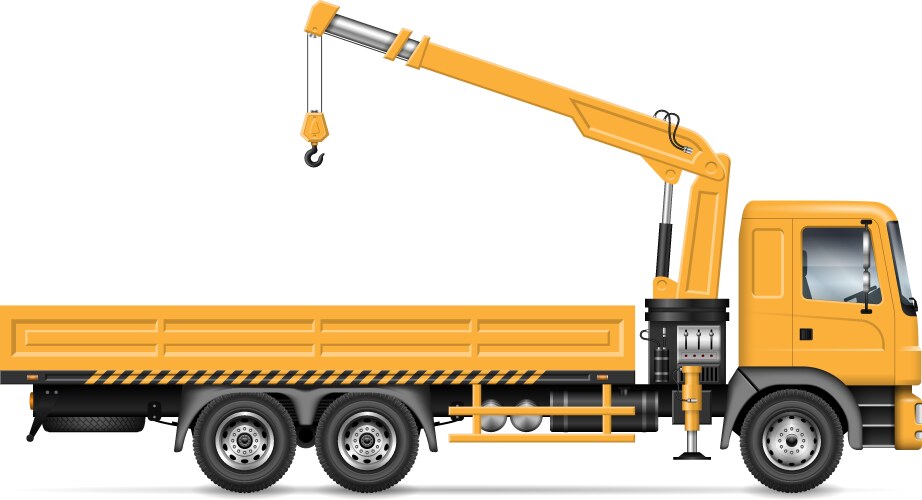 Construction Crane - Side View Royalty Free Vector Image