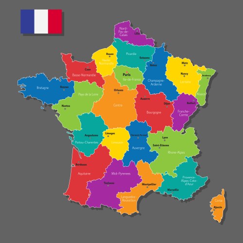 Political Map of France Vector Images (over 2,300)