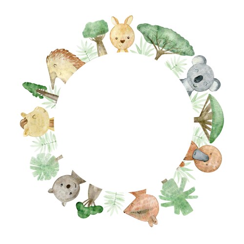 Watercolor frame Royalty Free Vector Image - VectorStock