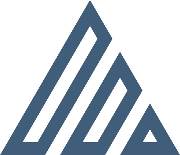 Triangle business logo Royalty Free Vector Image