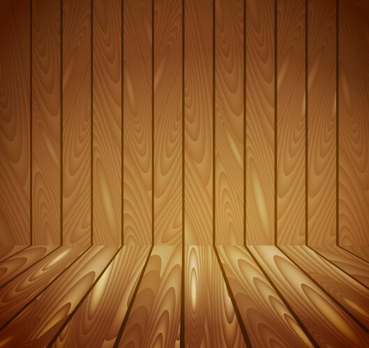 Wood wall and floor Royalty Free Vector Image - VectorStock