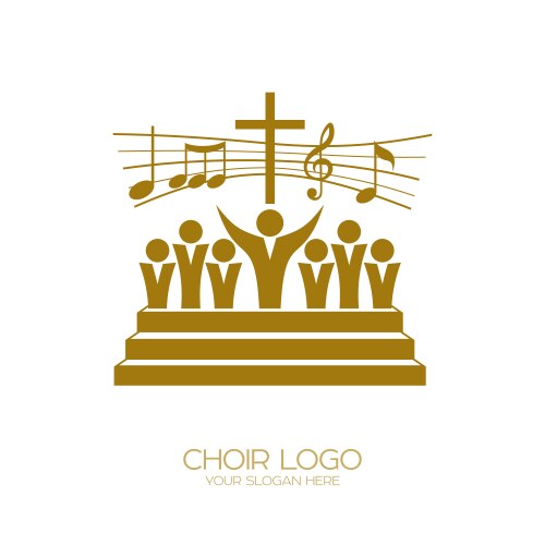 Church of god sings to jesus christ a song Vector Image