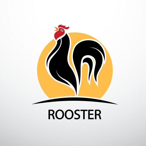 Chicken and fish farm logo design Royalty Free Vector Image