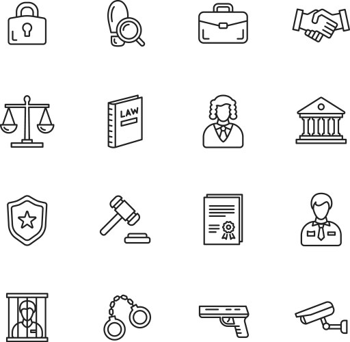 Protection and security icons Royalty Free Vector Image