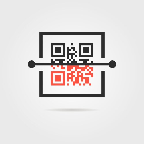Scan me icon symbol or emblem Royalty Free Vector Image