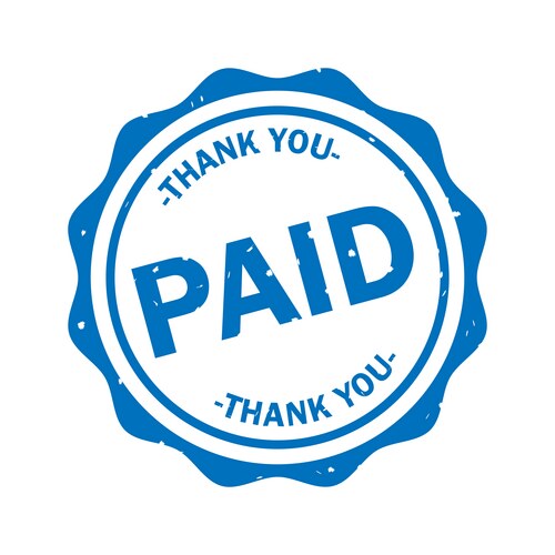 Paid Rubber Stamp Round Vector Images (over 320)