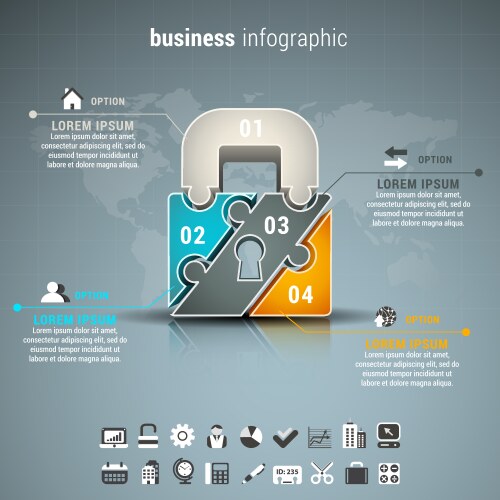 Business infographics Royalty Free Vector Image