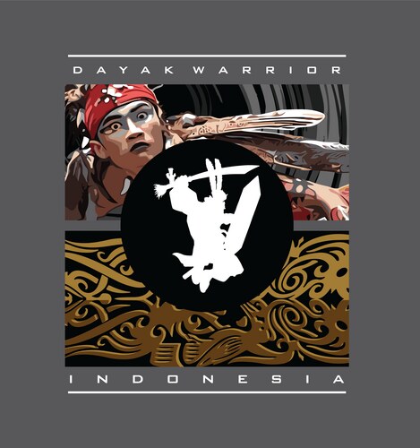 Dayak shield Royalty Free Vector Image - VectorStock