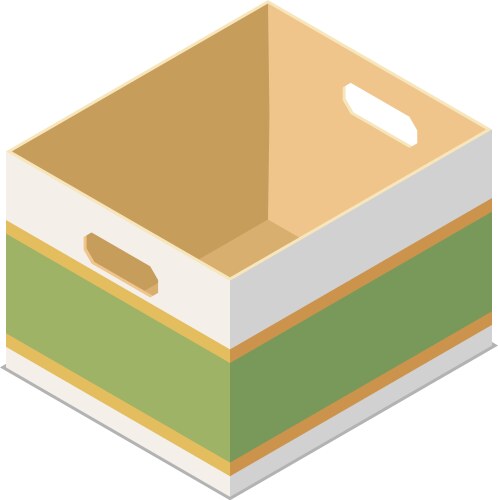 Call box in isometric projection Royalty Free Vector Image