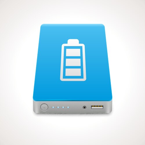 Simple power bank Royalty Free Vector Image - VectorStock