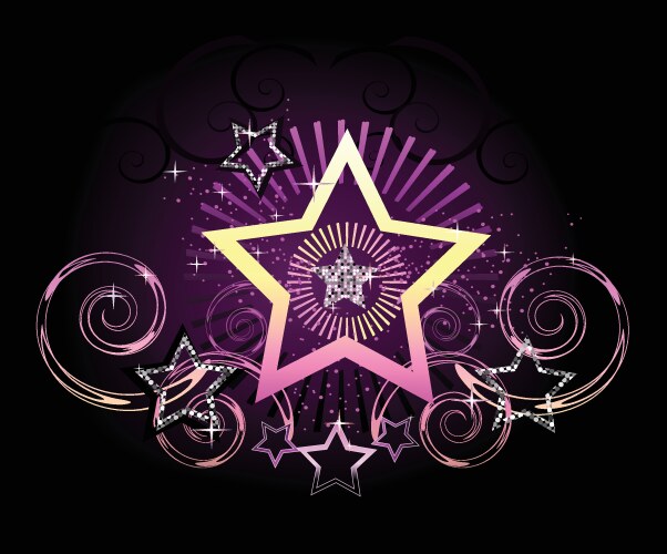 Red pure star Royalty Free Vector Image - VectorStock