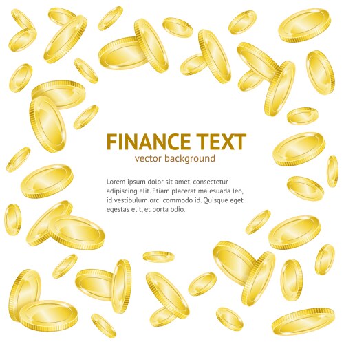 Money rain banner falling dollar banknotes Vector Image
