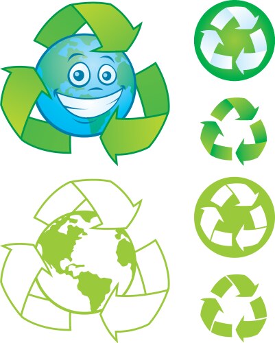Recycle symbols Royalty Free Vector Image - VectorStock