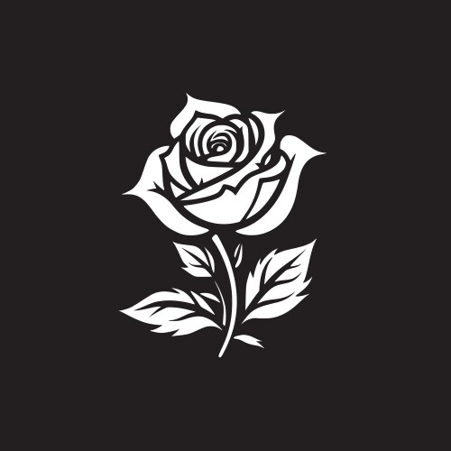 Simple Rose Outline Vector Images (over 6,500)