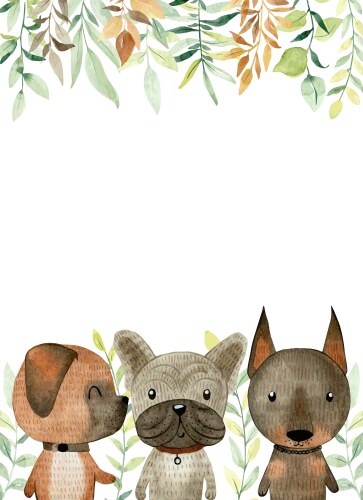 Watercolor australian frame Royalty Free Vector Image