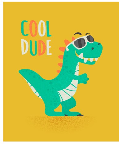 Dinosaur tirannosaur three rex cartoon tirex Vector Image