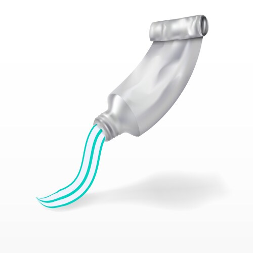 Toothpaste graphic design element isolated Vector Image