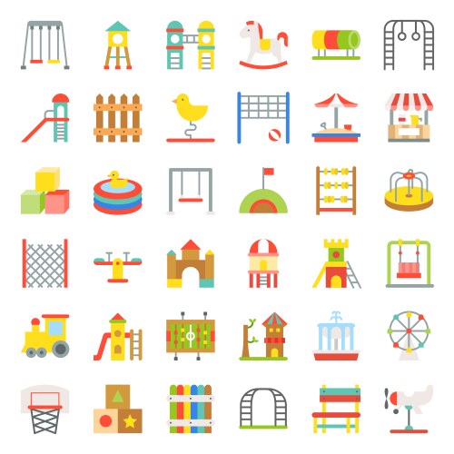 Playground equipment Royalty Free Vector Image
