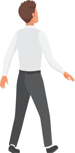 Man Walking Back View Vector Images (over 910)