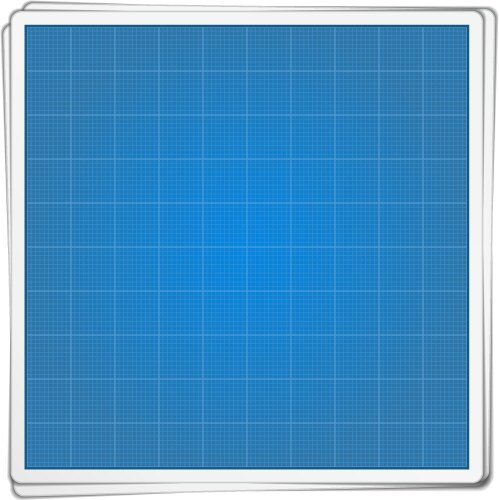 Blueprint blank drawing template with blue Vector Image