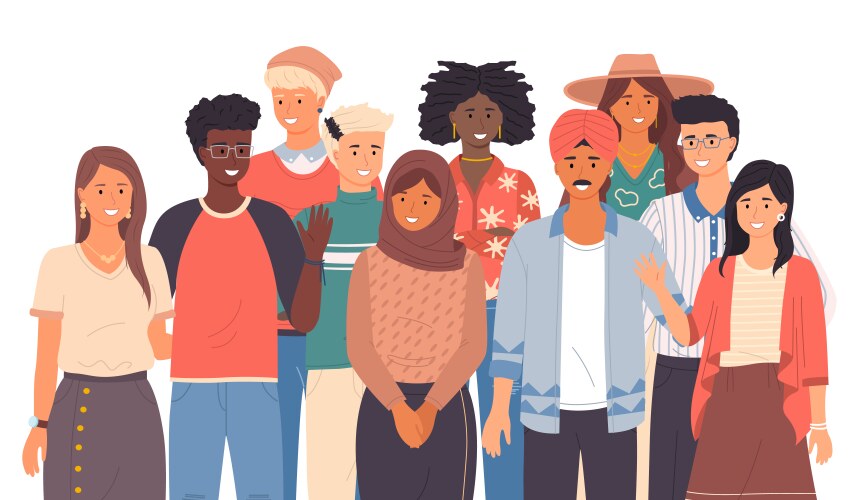 Multilingual greeting flat Royalty Free Vector Image