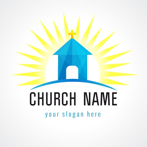 Holy spirit church logo concept Royalty Free Vector Image