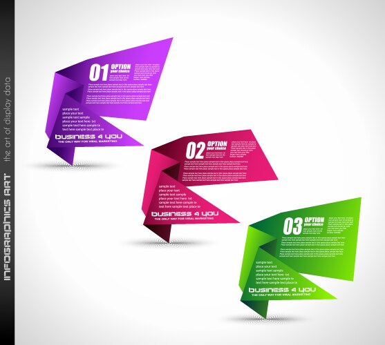 Clean infographic layout template for data Vector Image