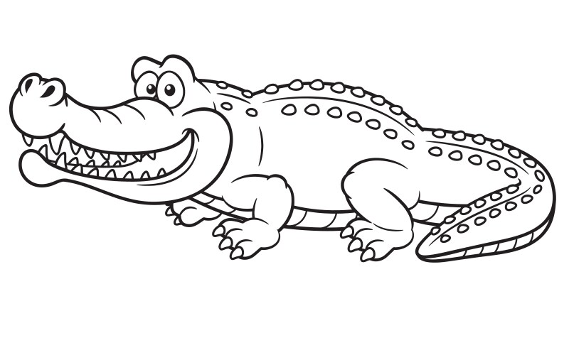 Outline Crocodile Vector Images (over 2,900)