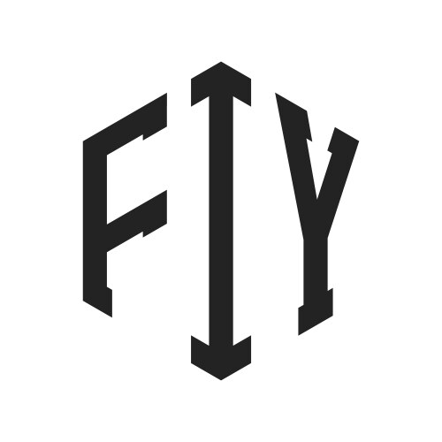 Oni logo design initial letter monogram Royalty Free Vector