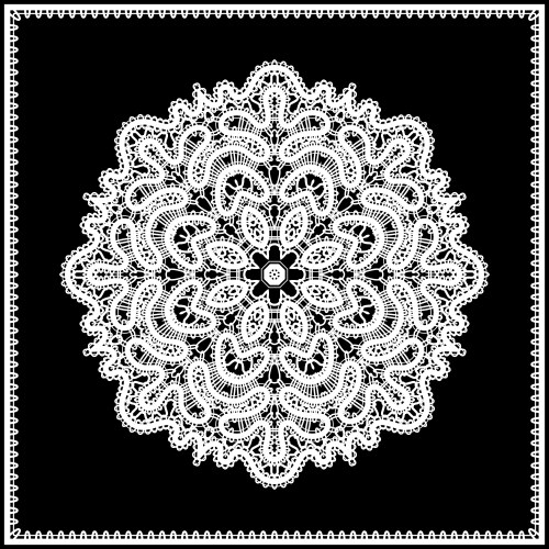 Lace doily Royalty Free Vector Image - VectorStock