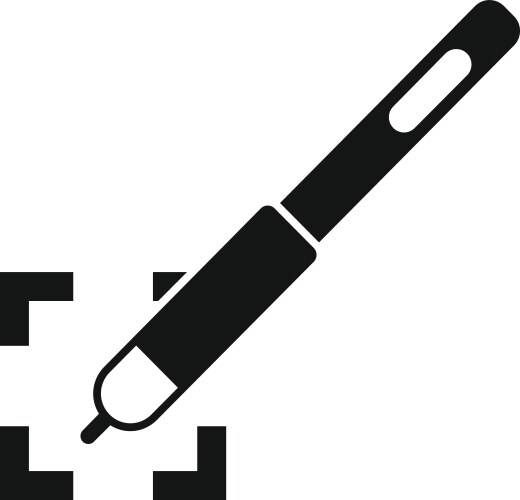 Electronic signature pen signing digital document Vector Image