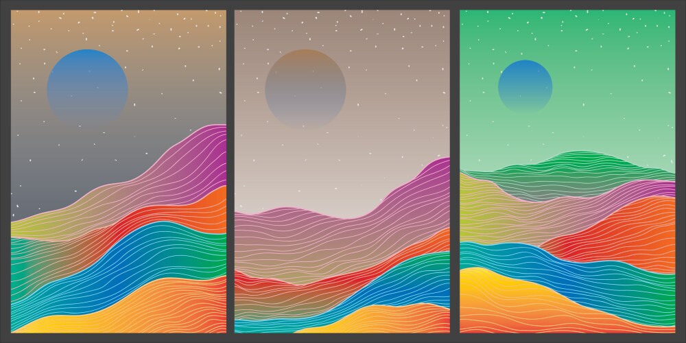 Japanese background with line wave pattern Vector Image