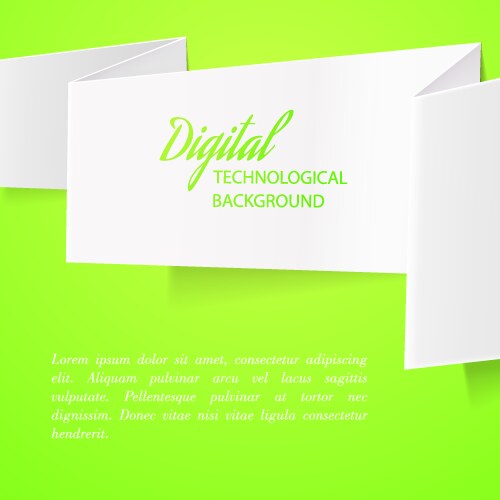 White folded paper Royalty Free Vector Image - VectorStock