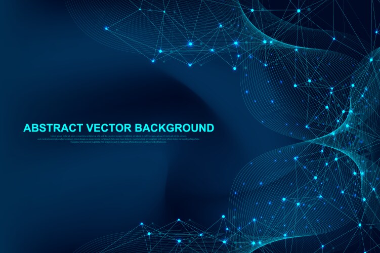 Futuristic abstract background blockchain Vector Image