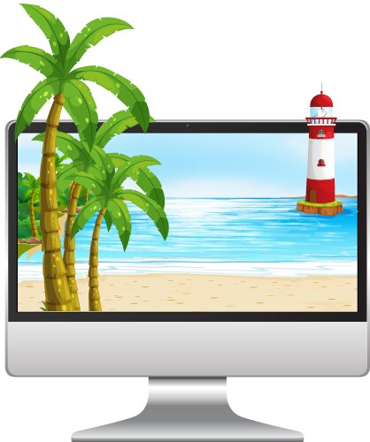 Beach Computer Vector Images (over 10,000)