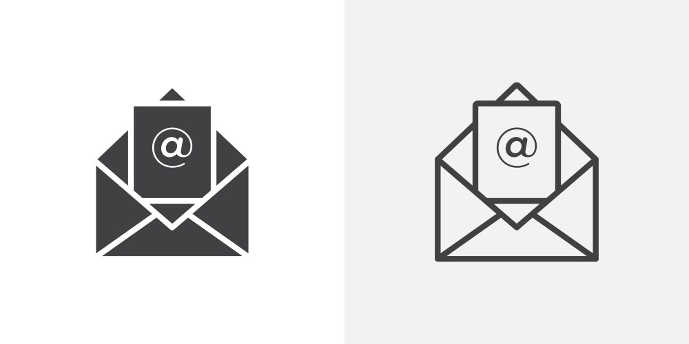 Email Logo Black and White Vector Images (over 11,000)