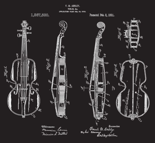 Racket patent Royalty Free Vector Image - VectorStock