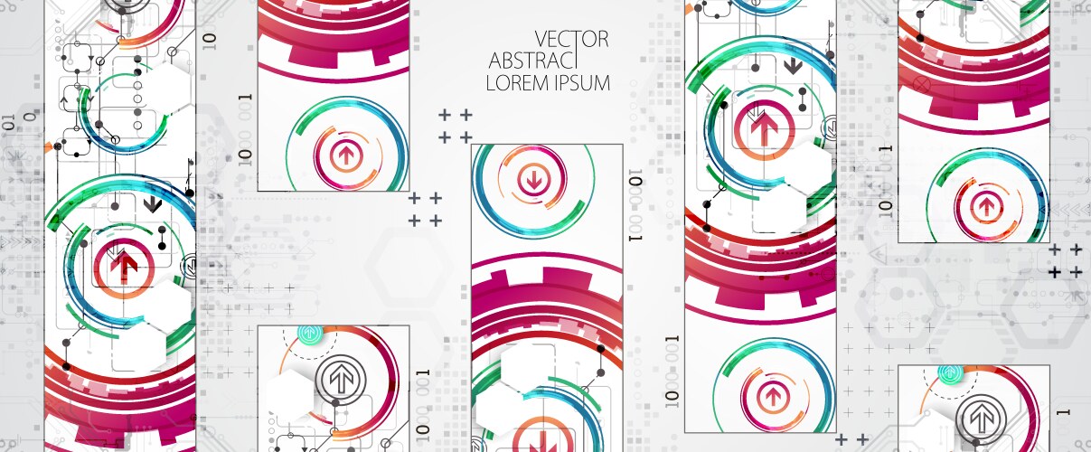 Abstract vertical technology background Royalty Free Vector