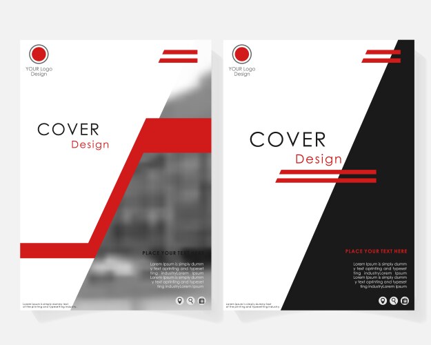 Green cover design template for annual report Vector Image