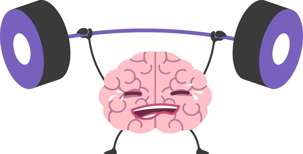 Emoji human brain faces and emotions brainy Vector Image