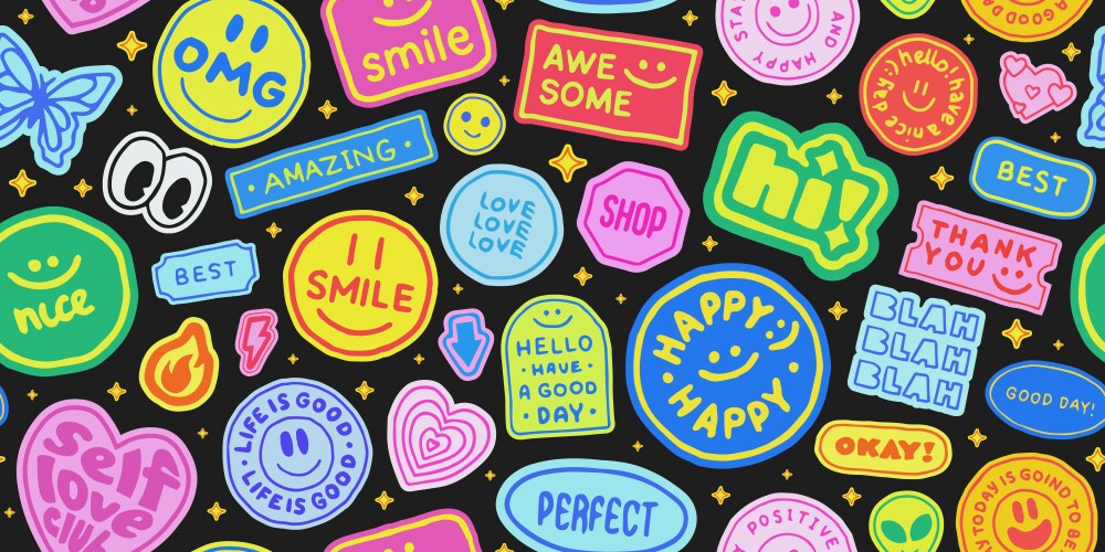 Cool Stickers Vector Images (over 49,000)