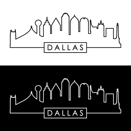 Dallas Skyline Vector Images (over 390)