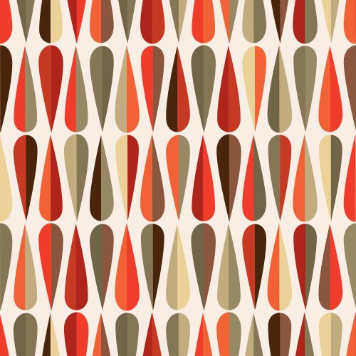 Mid century modern pattern geometric shapes Vector Image