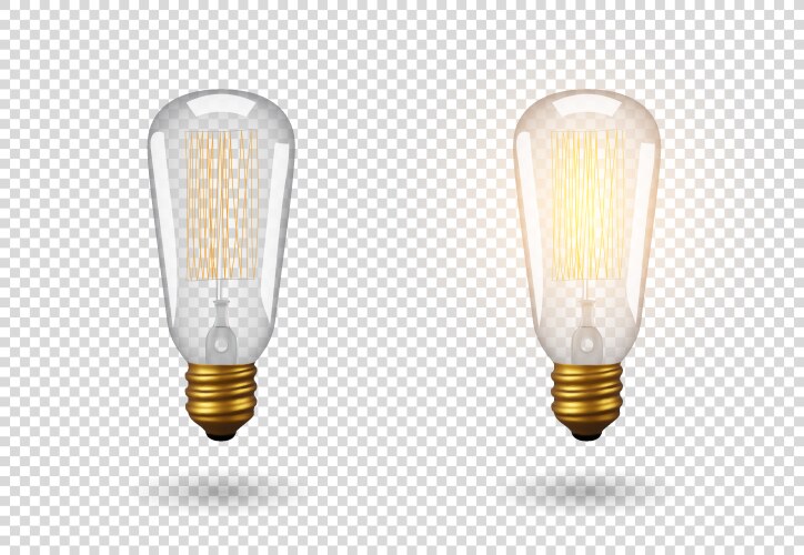 Ring bulb frame isolated on transparent background