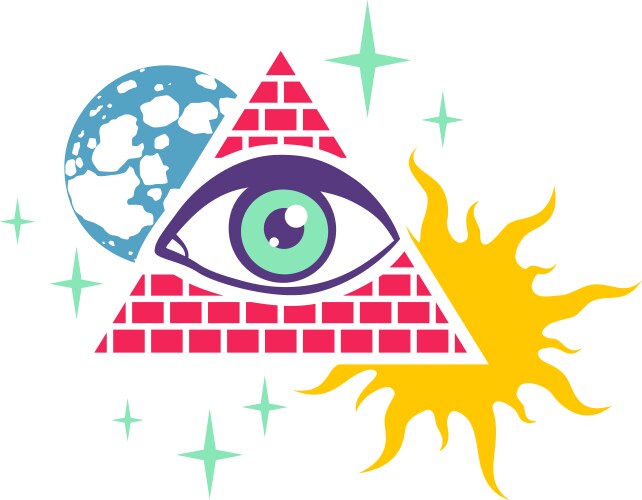 One eye character skateboard Royalty Free Vector Image