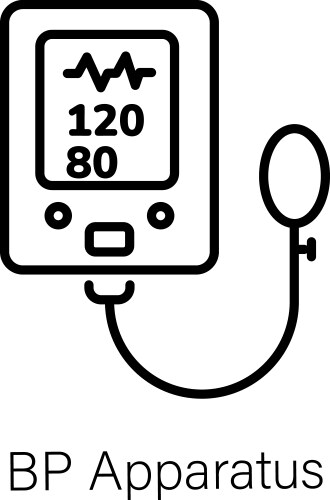 Bp apparatus Royalty Free Vector Image - VectorStock