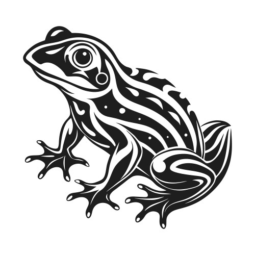 Frog Clipart Black and White Vector Images (over 890)